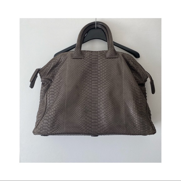 Zagliani | Bags | Zagliani Grey Python Tomadachi Weekender Bag | Poshmark